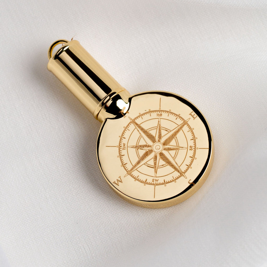 Perfume Dispensing Keychain- Compass Design – Nixie Studios